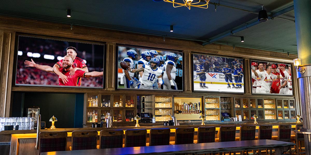 Sports Bar Layout And Design Matches Sports Bar In U.K. Powers Up With